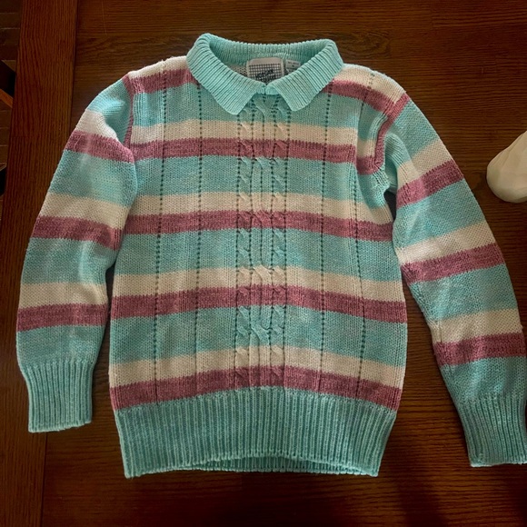 Sweaters | Vintage Morgan Square Sweater With Collar | Poshmark